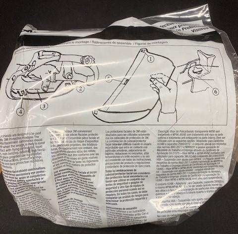 3M WP96 Polycarbonate Clear Molded Faceshield | Garden City Plastics