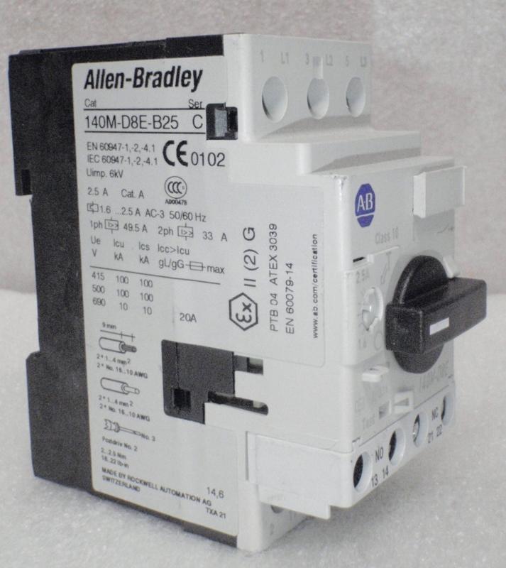 Allen Bradley 140M-D8E-B25 Circuit Breaker | Garden City Plastics