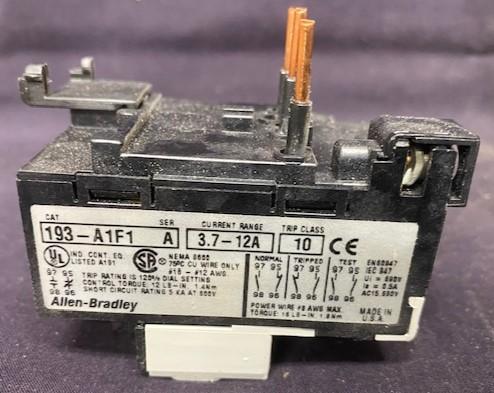 Allen-Bradley 193-A1F1 Series A SMP-1 Overload Relay | Garden City Plastics