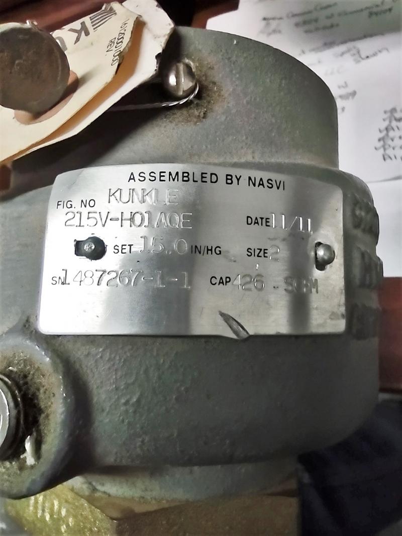 Kunkle 215V Vacuum relief valve | Garden City Plastics