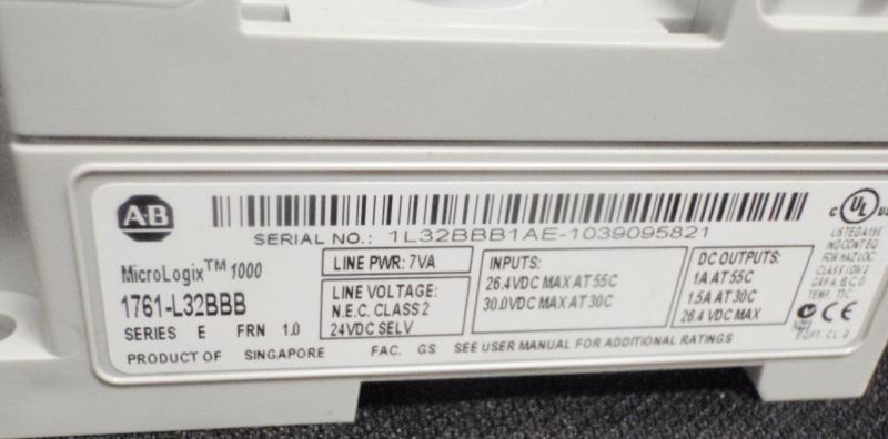 Allen-Bradley 1761-L32BBB MicroLogix 1000 Programmable Logic Controller ...