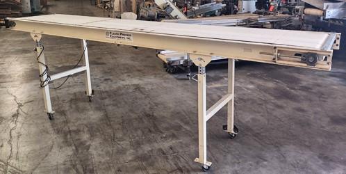 Plastic Process Equipment FT-2412VS 24 Inch wide flat belt conveyor ...
