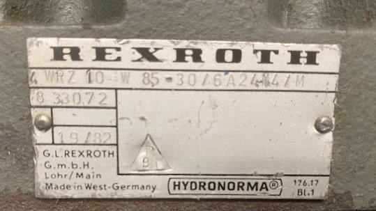 Rexroth-Hydronorma 4 WRZ 10 W 85-30/6A24K4/M Hydraulic Valve | Garden ...