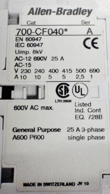 Allen-Bradley 700-CF040 Safety Relay | Garden City Plastics