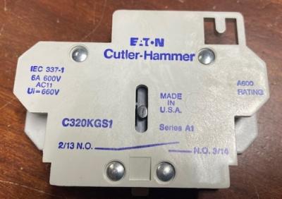 Eaton/Cutler-Hammer C320KGS1 Auxiliary Contact Block | Garden City Plastics