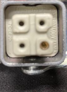 Harting PC GF20 & HAN 3A-M 4-Pin Angled Connectors | Garden City Plastics