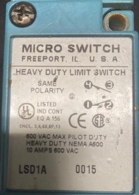 Honeywell Micro Switch LSD1A Heavy Duty Limit Switch | Garden City Plastics
