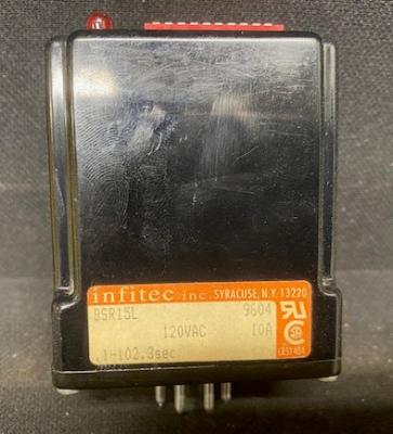 Infitec BSR15L 0.1-102.3 Seconds Time Delay Relay | Garden City Plastics