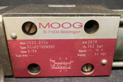 Moog D633-317A Proportional Servo Valve | Garden City Plastics