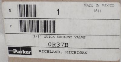 Parker 0R37B Quick Exhaust Valve | Garden City Plastics