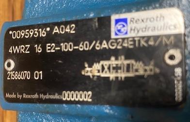 Rexroth 4WRZ 16 E2 100-60/6AG24ETK4/M Proportional Directional Valve ...