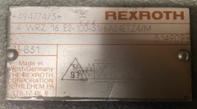 Rexroth 4WRZ 16 E2-100-31/6A24ETZ4/M Hydraulic Valve | Garden City Plastics