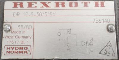 Rexroth DR 10-5-30-315Y Hydraulic Valve | Garden City Plastics