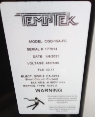 Temptek 15-ton Air Cooled portable water chiller | Garden City Plastics