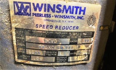 Winsmith 5CVD Speed Reducer | Garden City Plastics